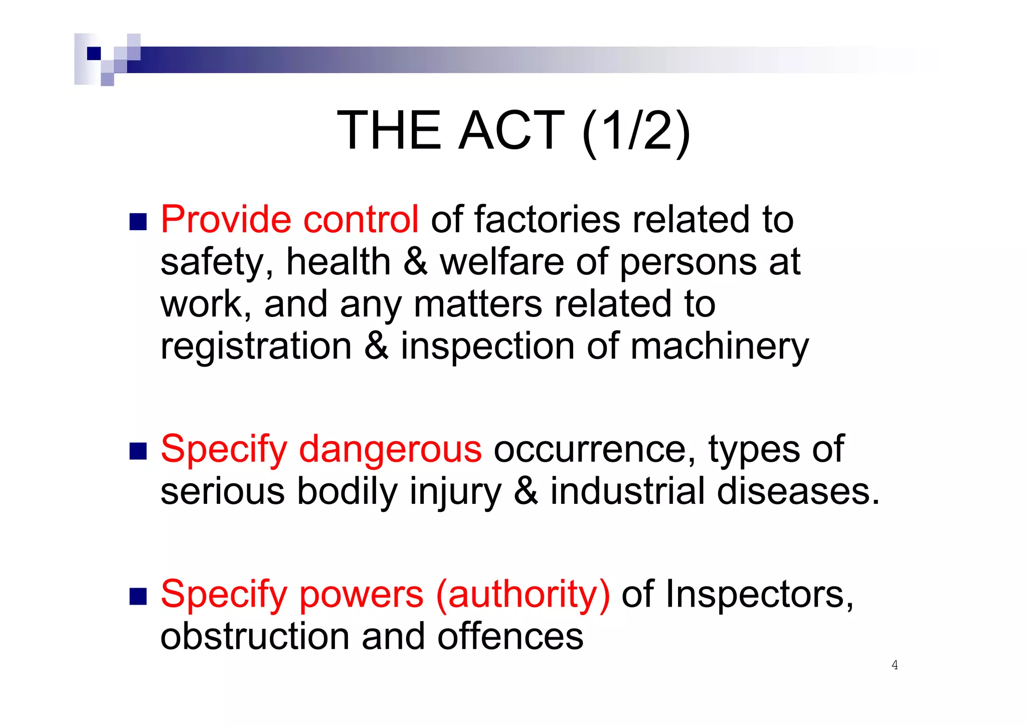 Fma 1967 & the regulations | PDF