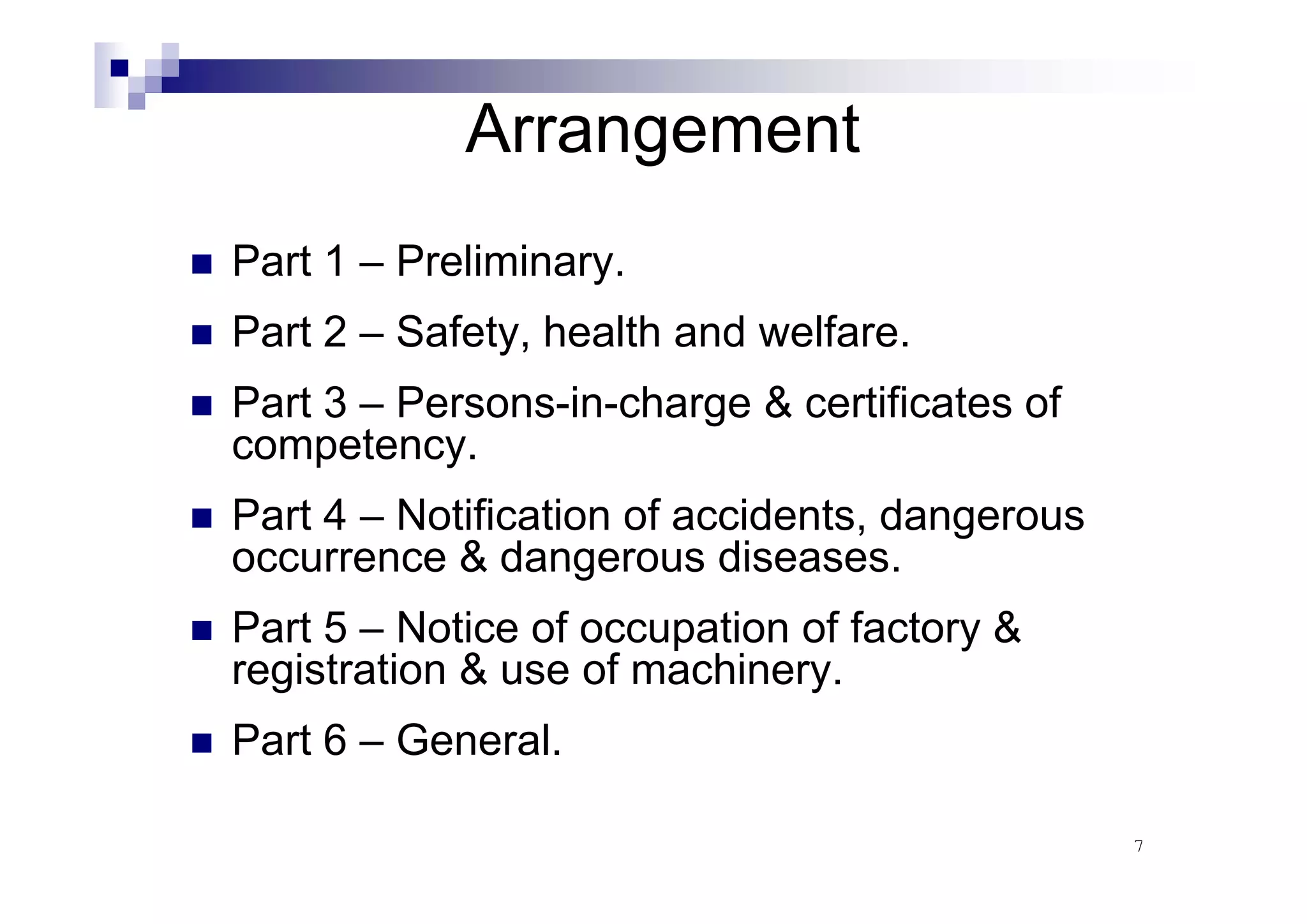 Fma 1967 & the regulations | PDF