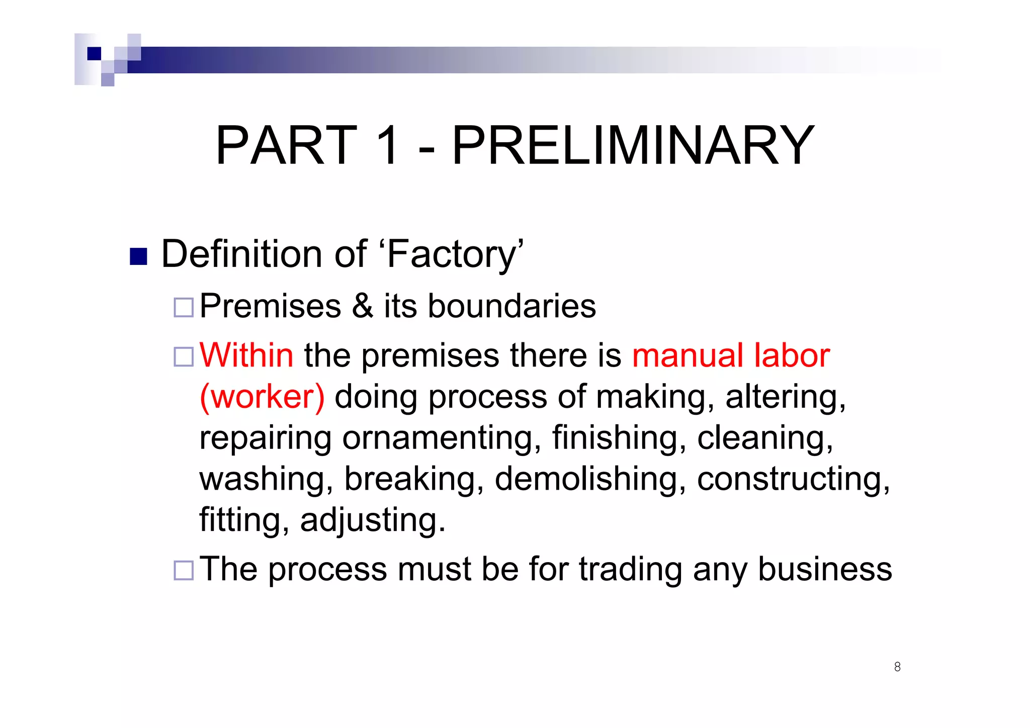 Fma 1967 & the regulations | PDF