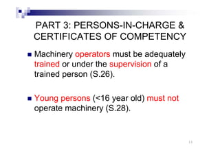 Fma 1967 & the regulations | PDF