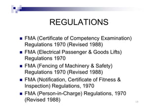 Fma 1967 & the regulations | PDF