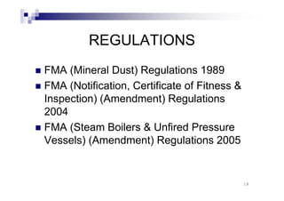 Fma 1967 & the regulations | PDF