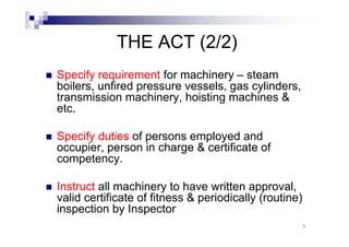 Fma 1967 & the regulations | PDF