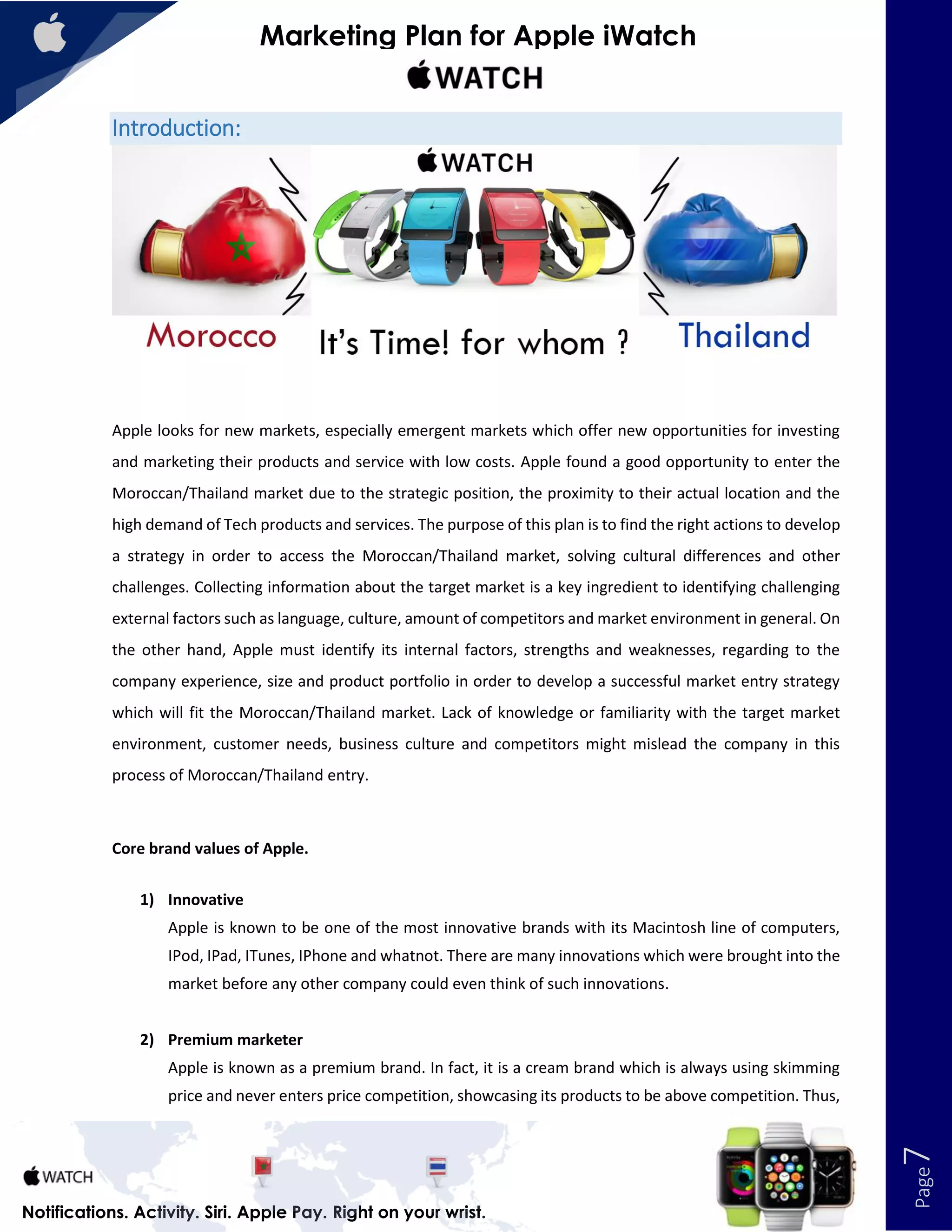 Moroccan or Thai market... apple next step with IWatch | PDF