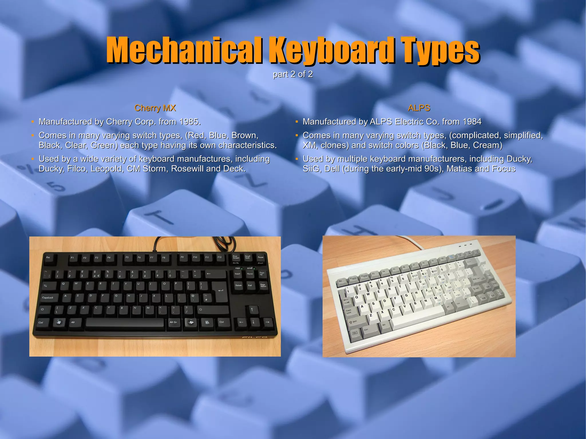 An Introduction to Mechanical Keyboards | ODP