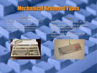 An Introduction to Mechanical Keyboards | PPT