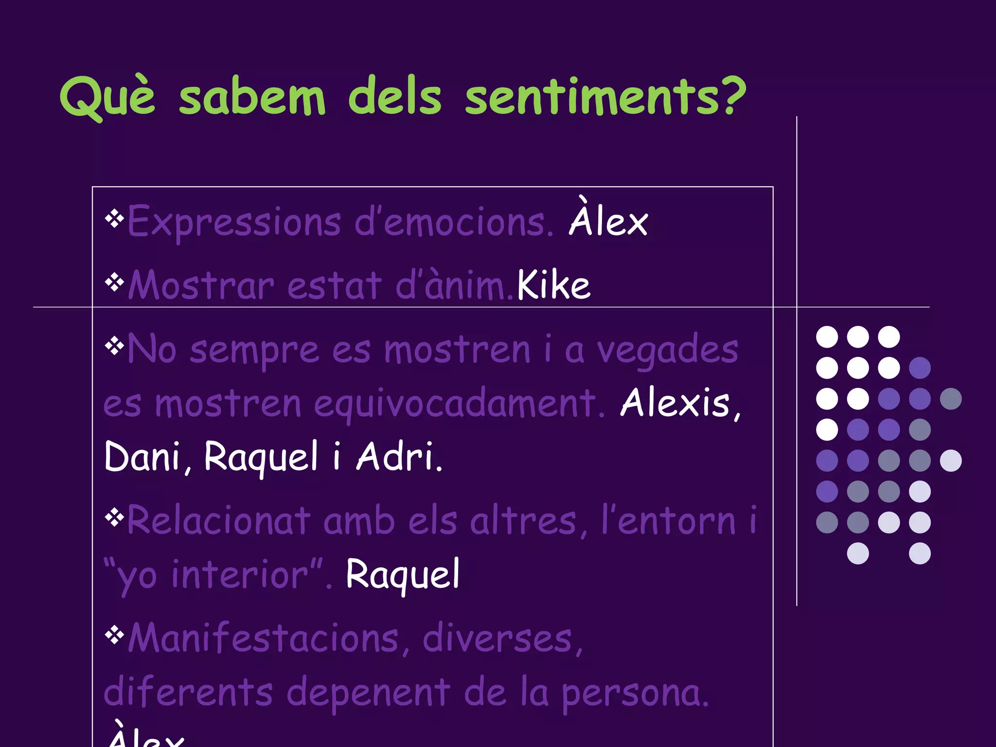 Els sentiments | PPT