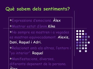 Els sentiments | PPT