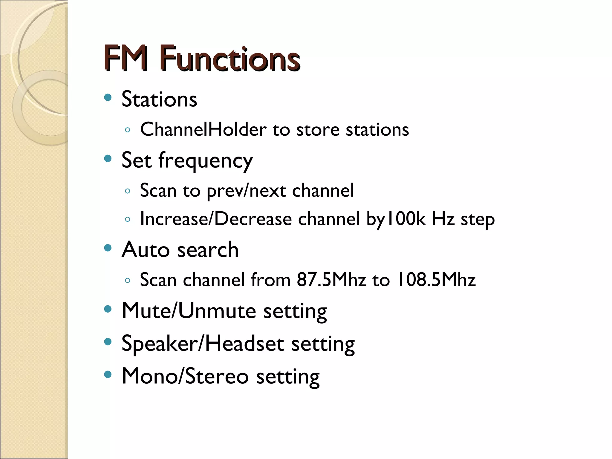 Fm application | PPT
