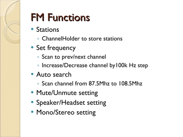 Fm application | PPT