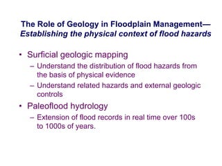 Geology and Floodplain Management | PPTX