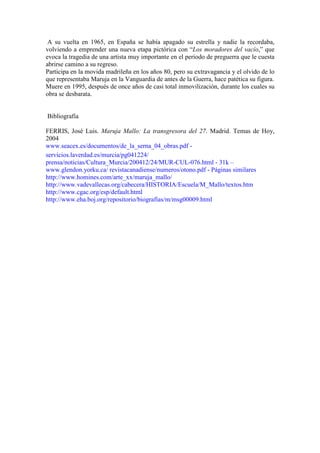 Biografía de MARUJA MALLO | PDF