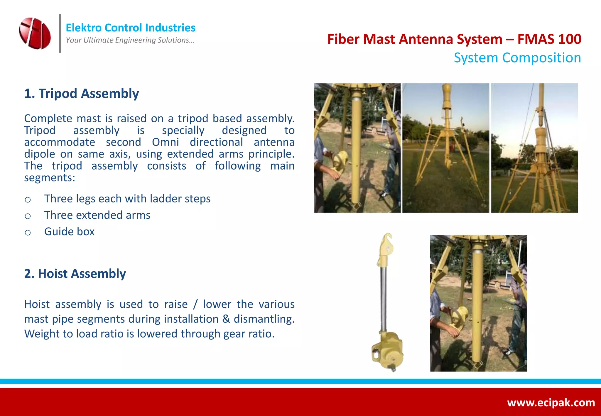 Fiber Mast Antenna system | PPTX