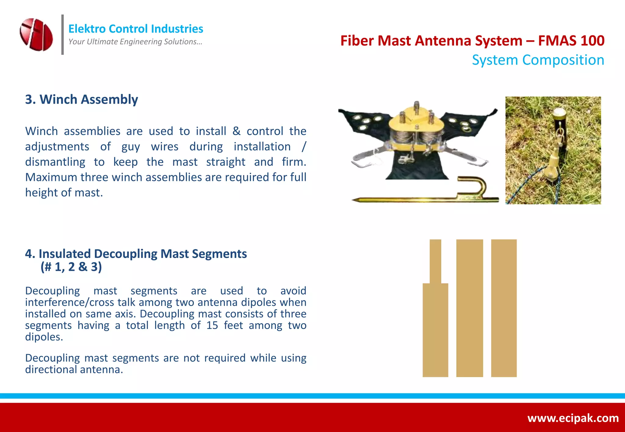 Fiber Mast Antenna system | PPTX