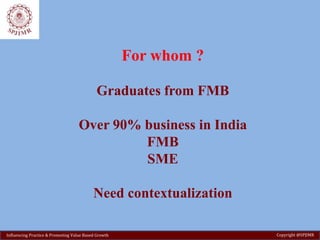 MBA in Family Managed Business (FMB) | PPTX
