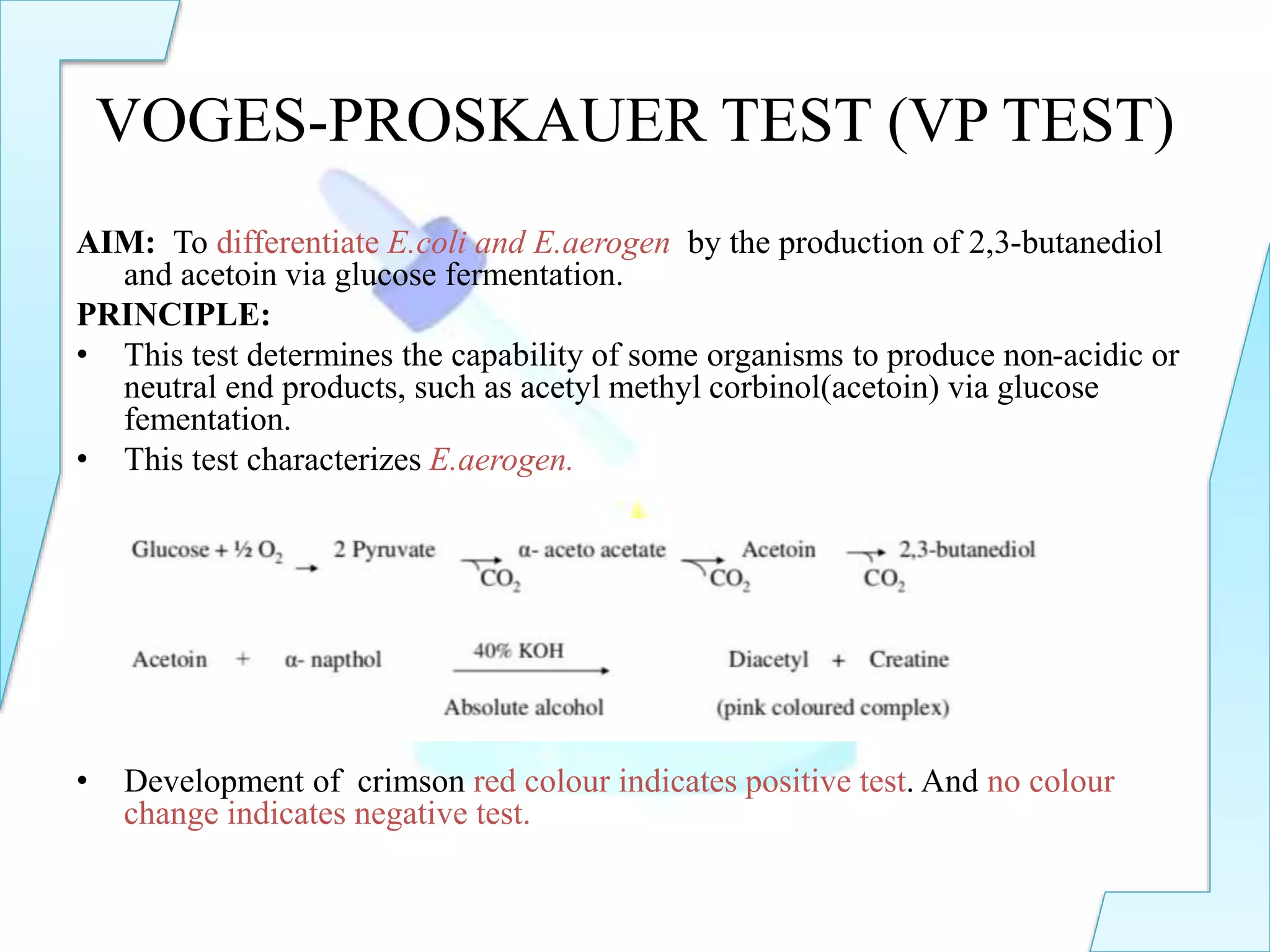 BIOCHEMICAL TEST IN MICROBIOLOGY | PPTX