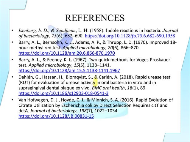 BIOCHEMICAL TEST IN MICROBIOLOGY | PPTX