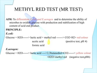 BIOCHEMICAL TEST IN MICROBIOLOGY | PPTX