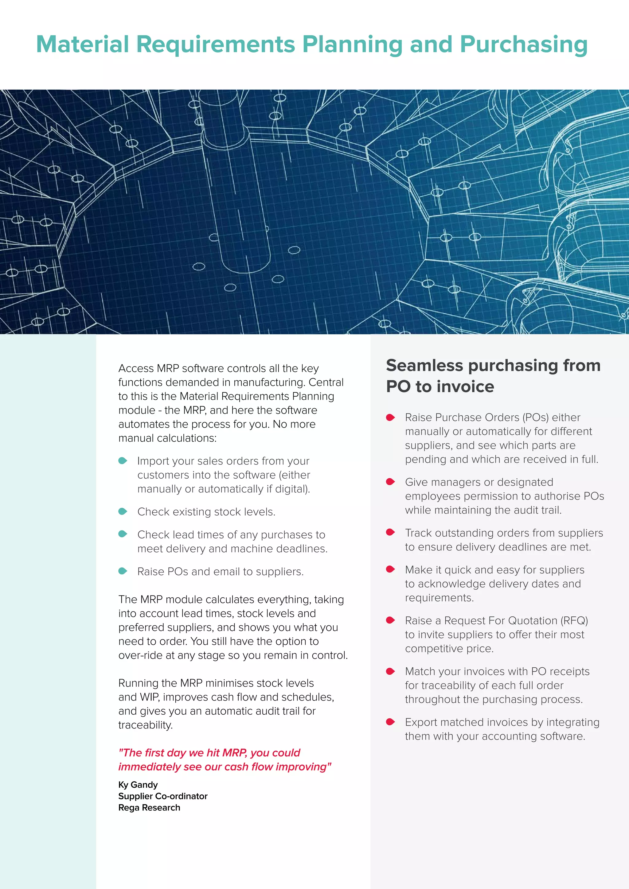 Access MRP - Material Requirements Planning | PDF