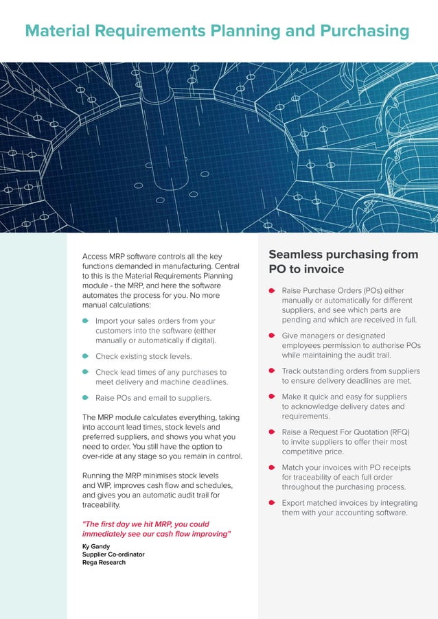 Access MRP - Material Requirements Planning | PDF