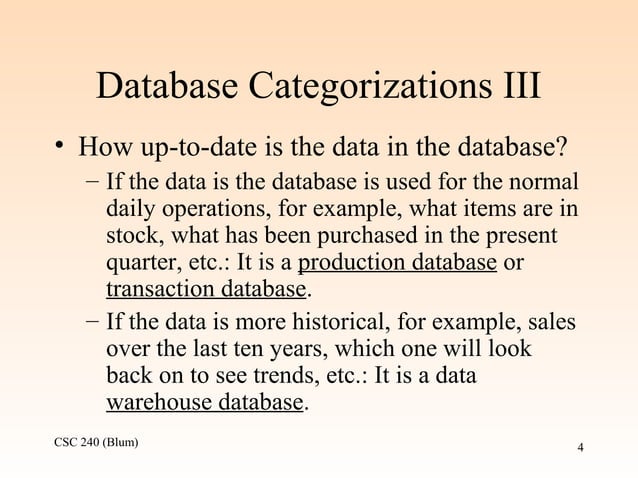 Database concepts | PPT