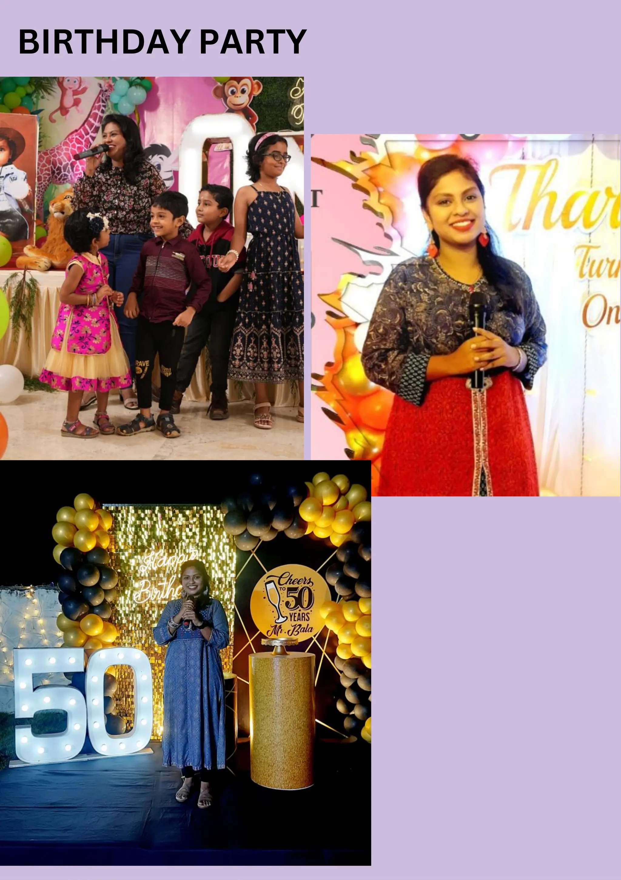 Female Emcee Anne Cheryl from Chennai for Birthday and Corporate Event ...