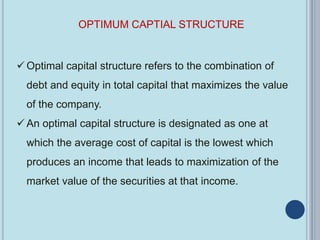 Capital structure decisions | PPTX