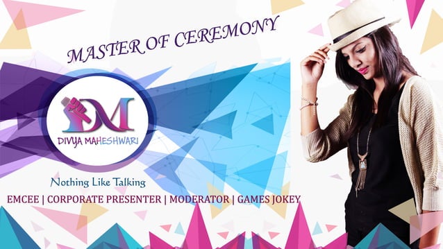 FEMALE EMCEE DIVYA MAHESHWARI | PPT
