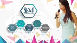FEMALE EMCEE DIVYA MAHESHWARI | PPT