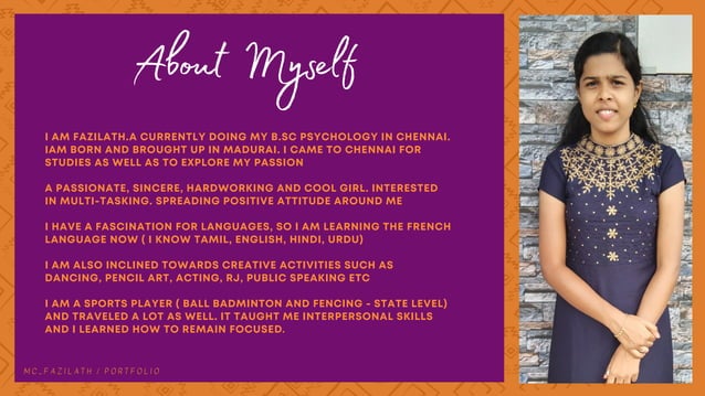 Female Emcee Fazilath Managed by Chennai Event Emcees and Entertainers ...