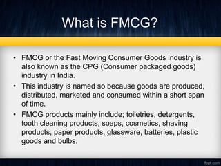 Fmcg | PPTX | Commodities | Economy