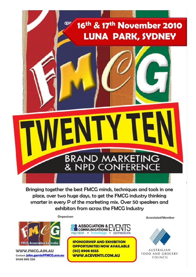 Fmcg 2010 Promotional Flyer | PDF