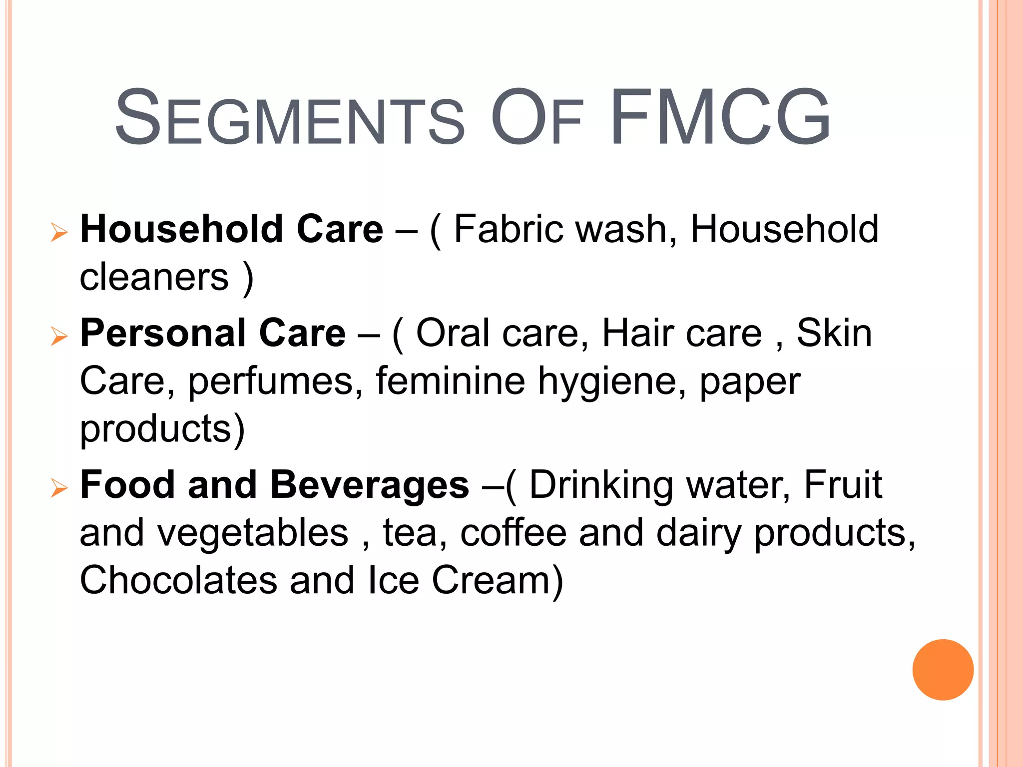 Fmcg industry- Organisation Structure | PPTX