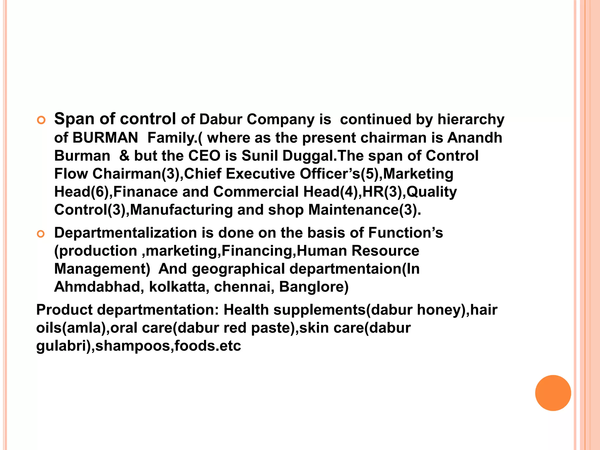 Fmcg industry- Organisation Structure | PPTX