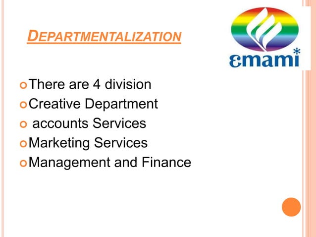 Fmcg industry- Organisation Structure | PPTX | Business Administration ...