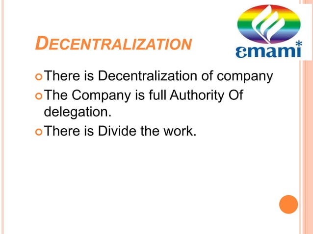 Fmcg industry- Organisation Structure | PPTX | Business Administration ...