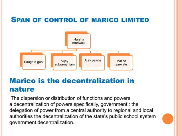 Fmcg industry- Organisation Structure | PPTX | Business Administration ...