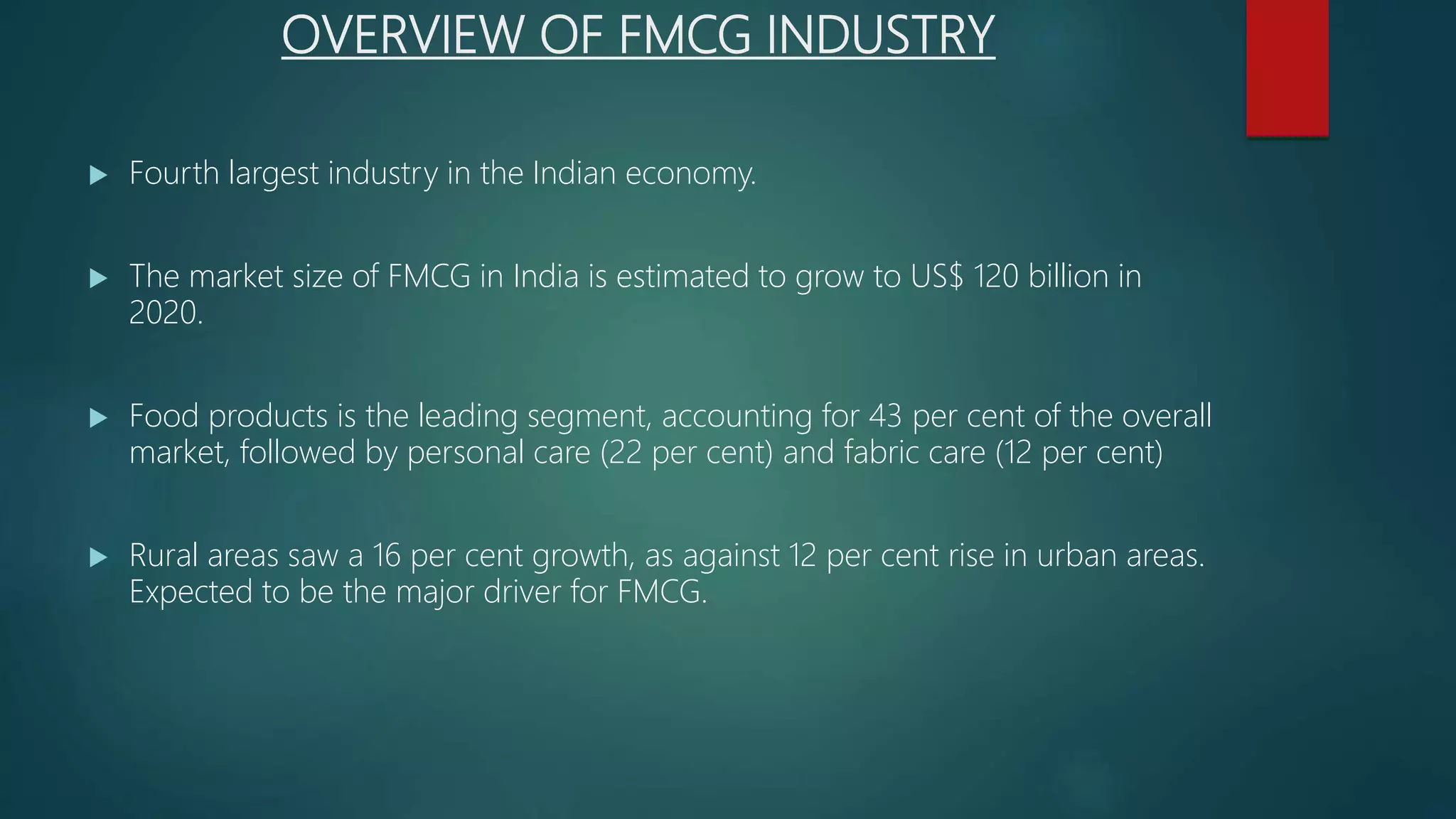 Fmcg industry in india | PPTX