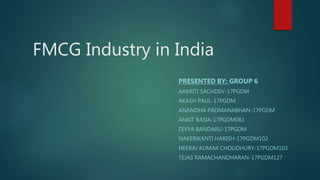 Fmcg industry in india | PPTX