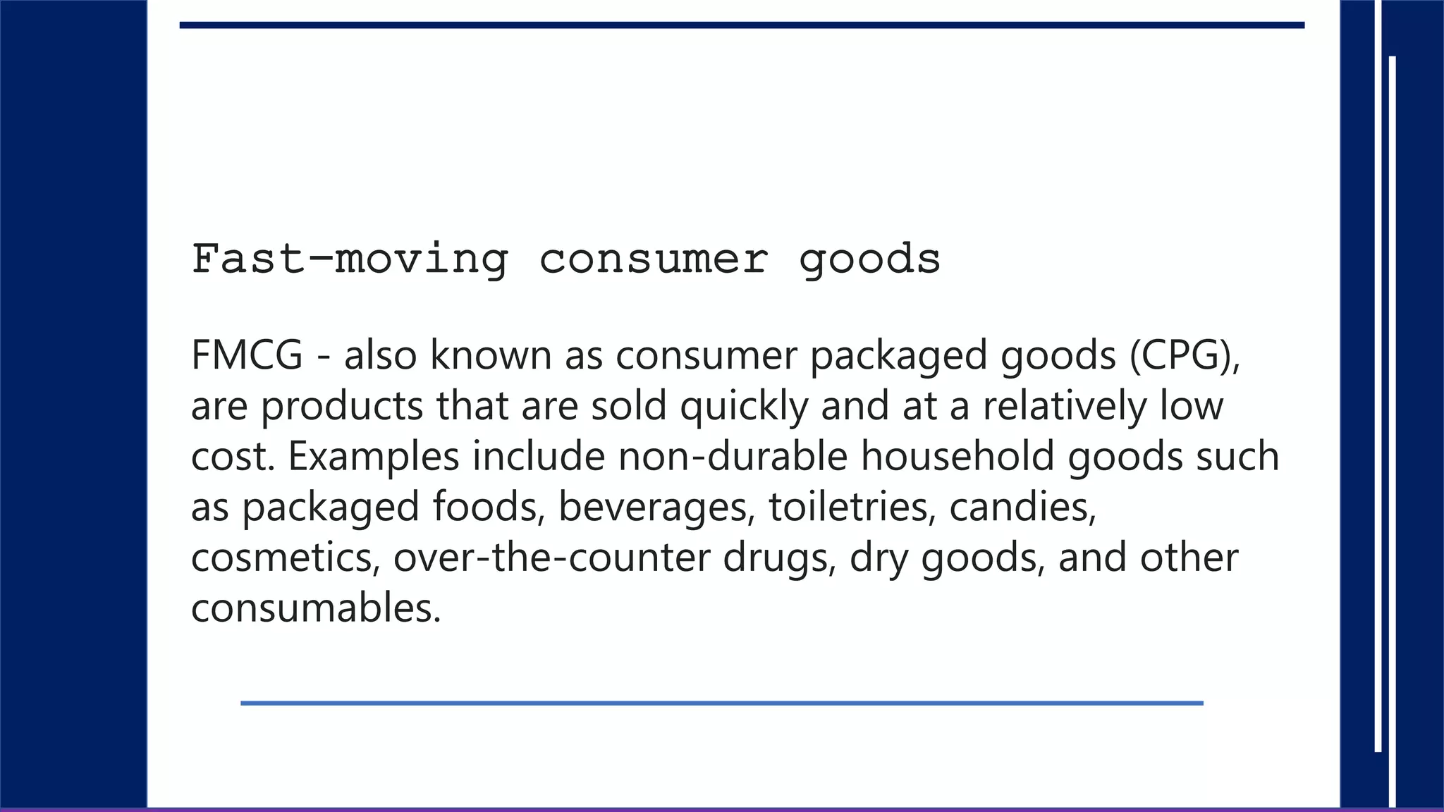 Fmcg industry in india | PPTX
