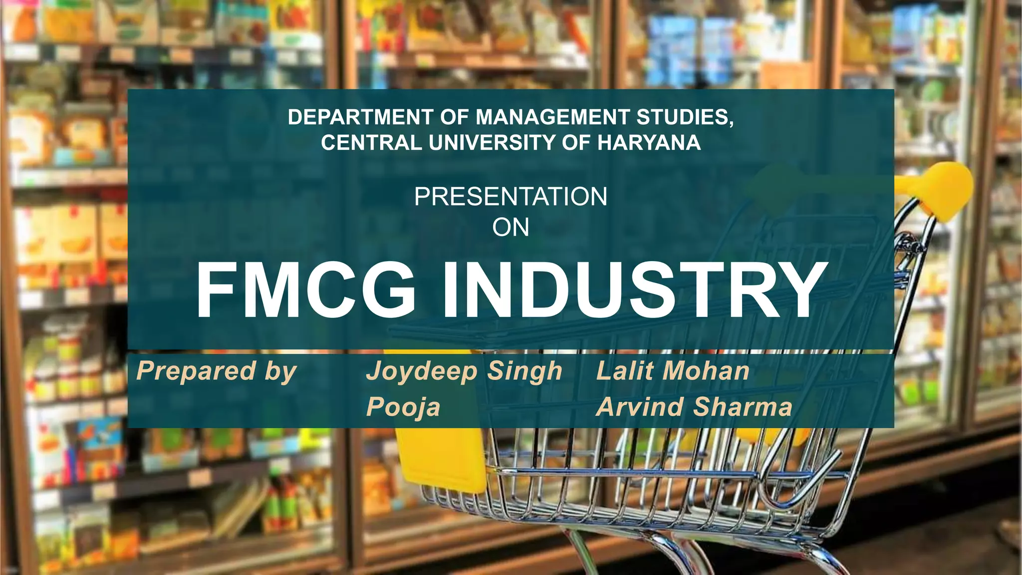 Indian FMCG Industry Presentation | PPTX