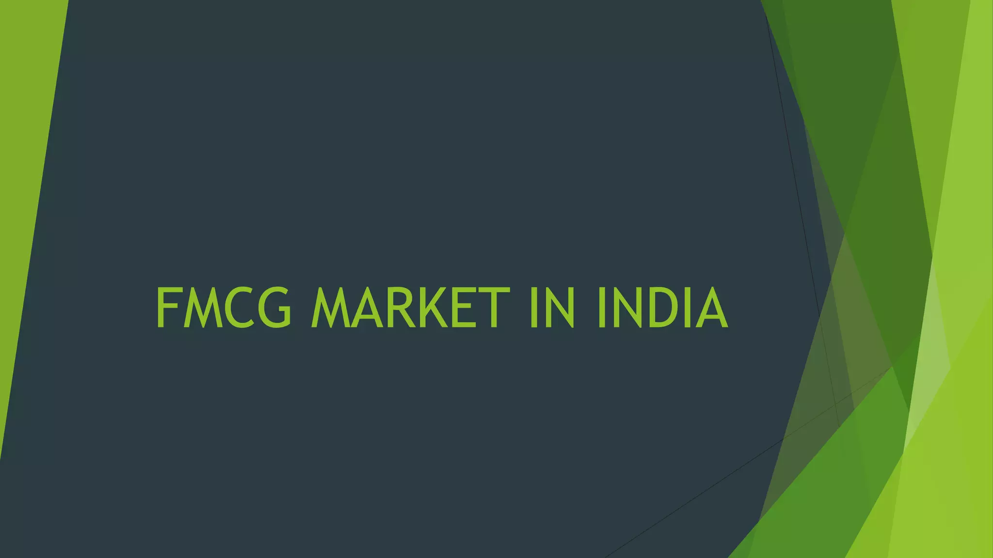 Fmcg market in india | PPTX