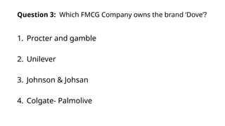 Presentation on FMCG Industrial sectors | PPTX
