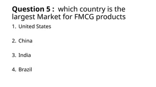 Presentation on FMCG Industrial sectors | PPTX