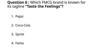 Presentation on FMCG Industrial sectors | PPTX