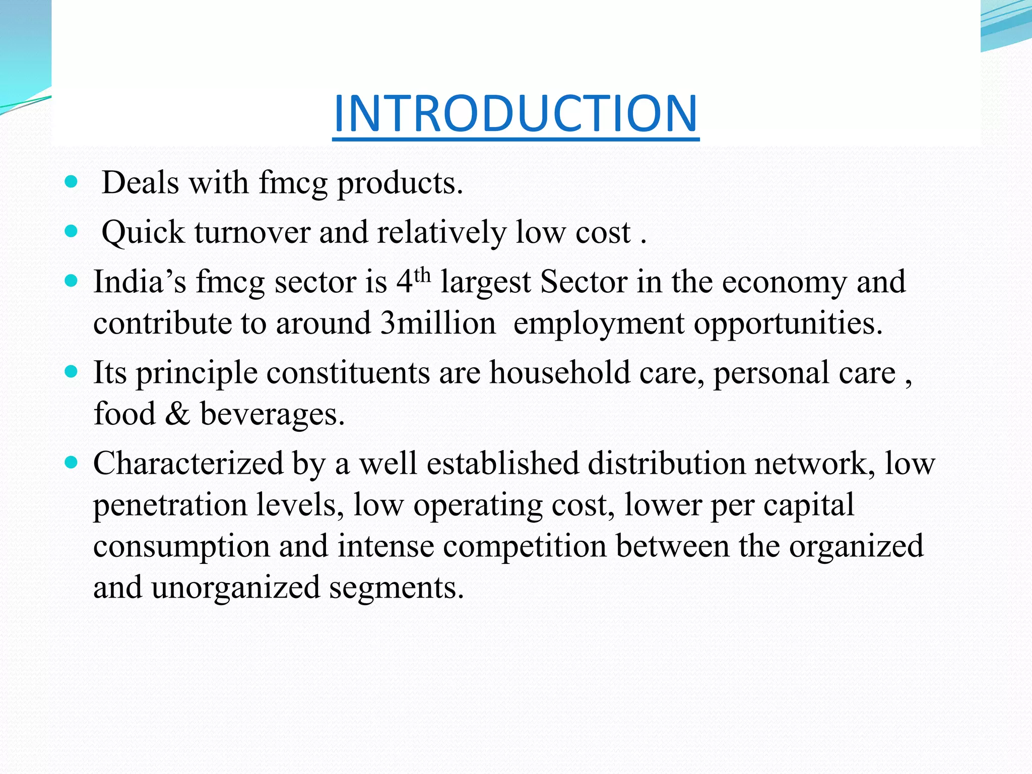 Fmcg presentation | PPTX