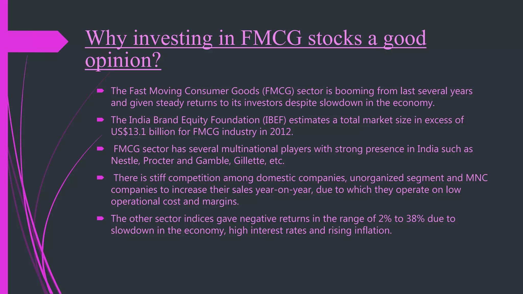 Fmcg stock and inflation by jayadev nair | PPT