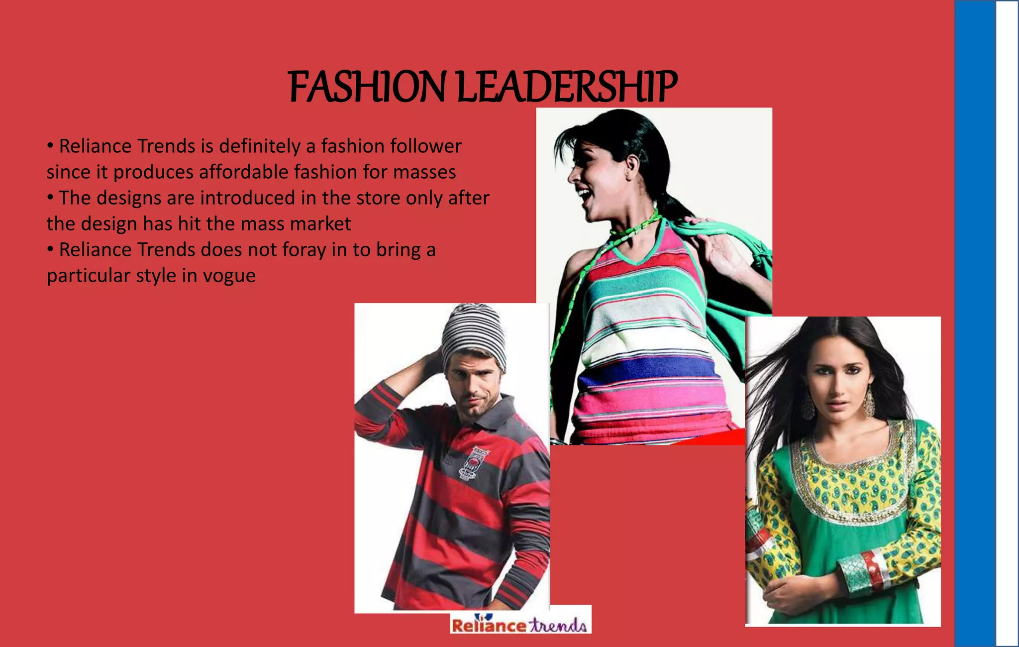 MERCHANDISING POLICY OF RELIANCE TRENDS | PPTX