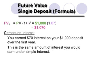 Time value of money approaches in the financial management | PPT