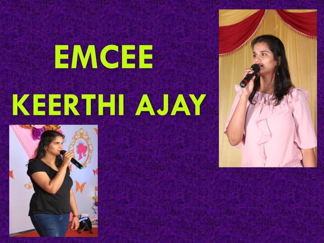 FEMALE MC KEERTHI AJAY | PPT